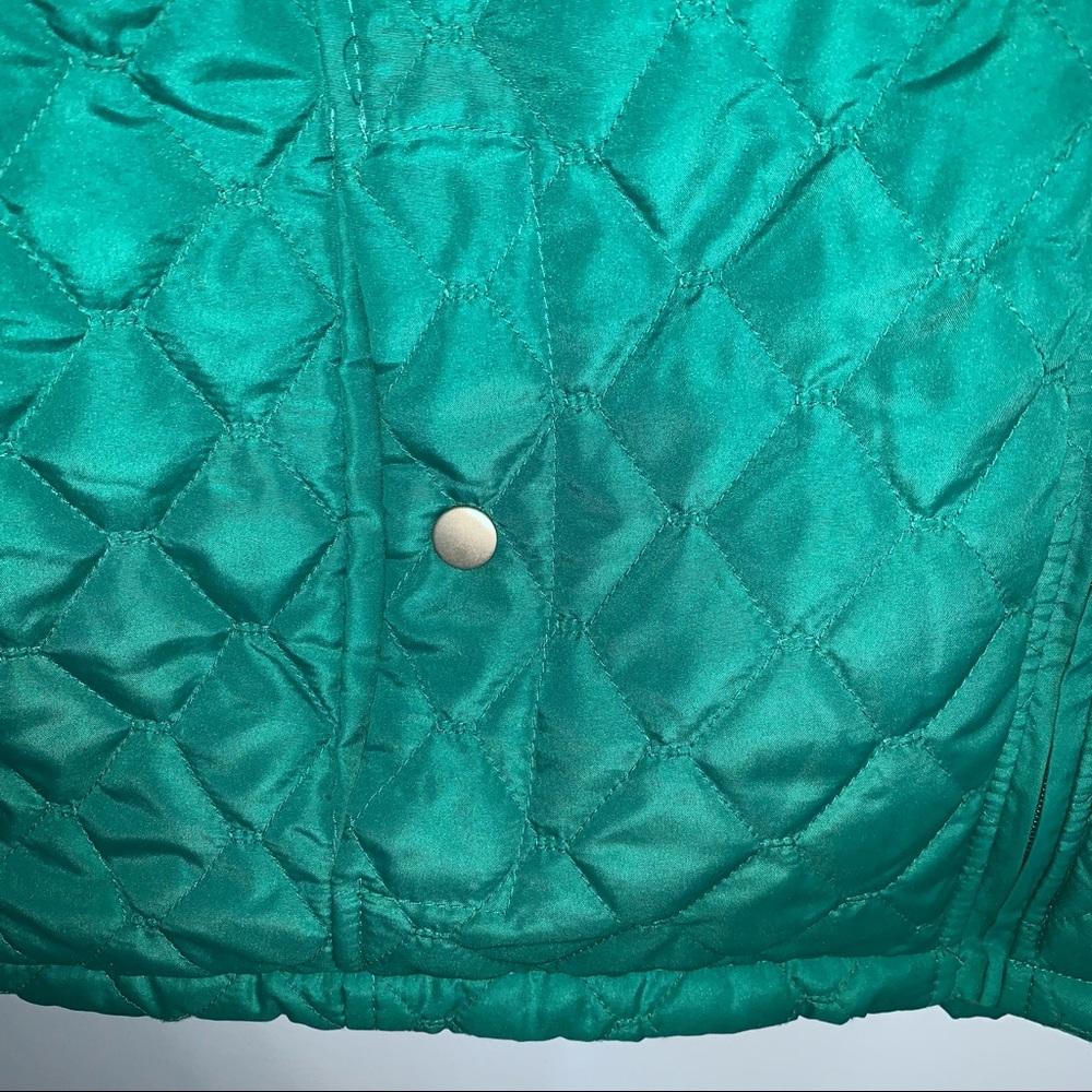 Jane Ashley Teal Quilted Coat - Gem